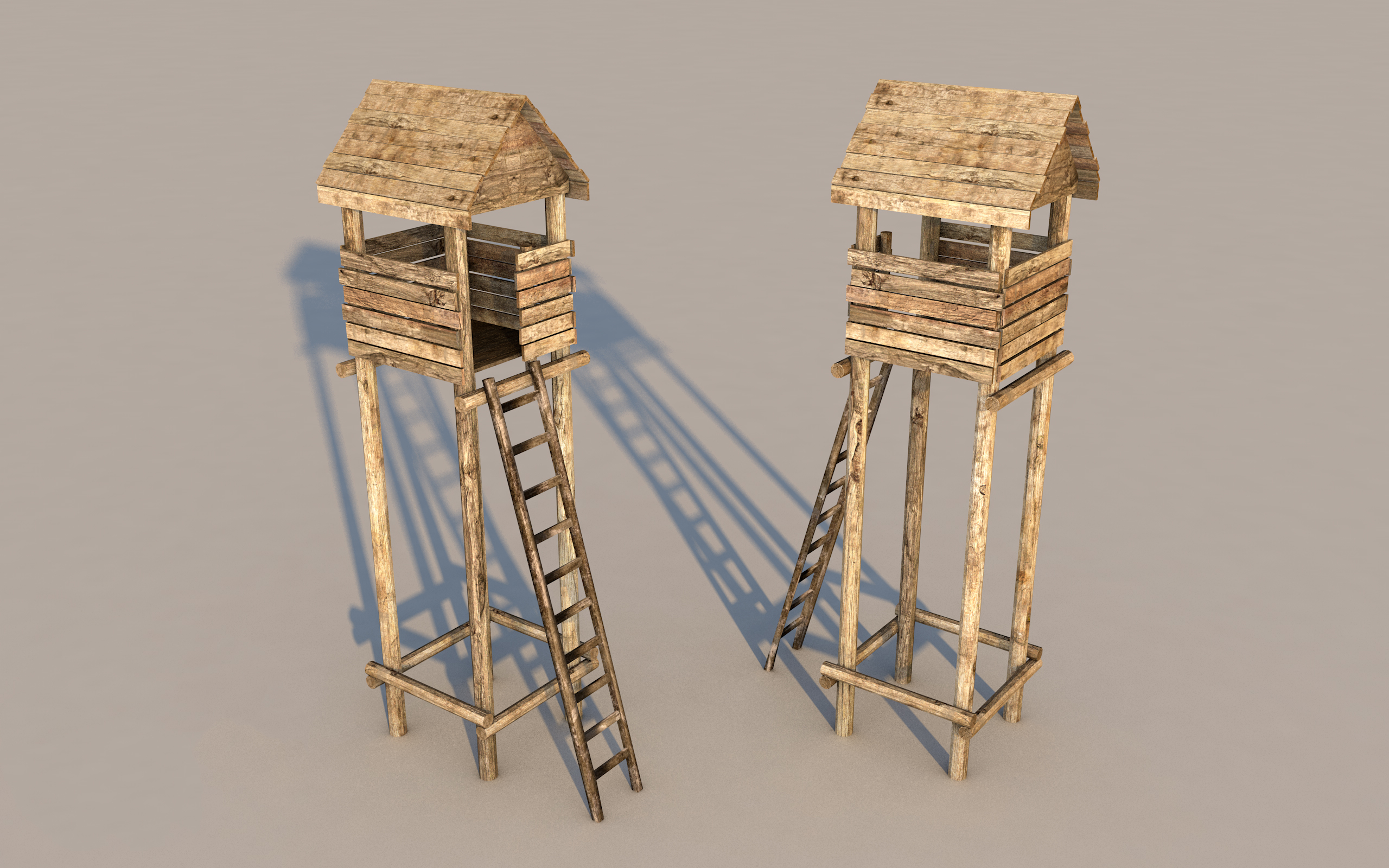 Medieval tower guard lookout 3D model - TurboSquid 1512761