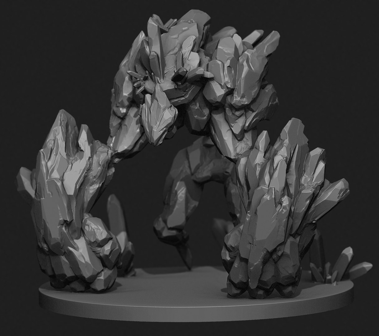 3D rock golem model - TurboSquid 1512843