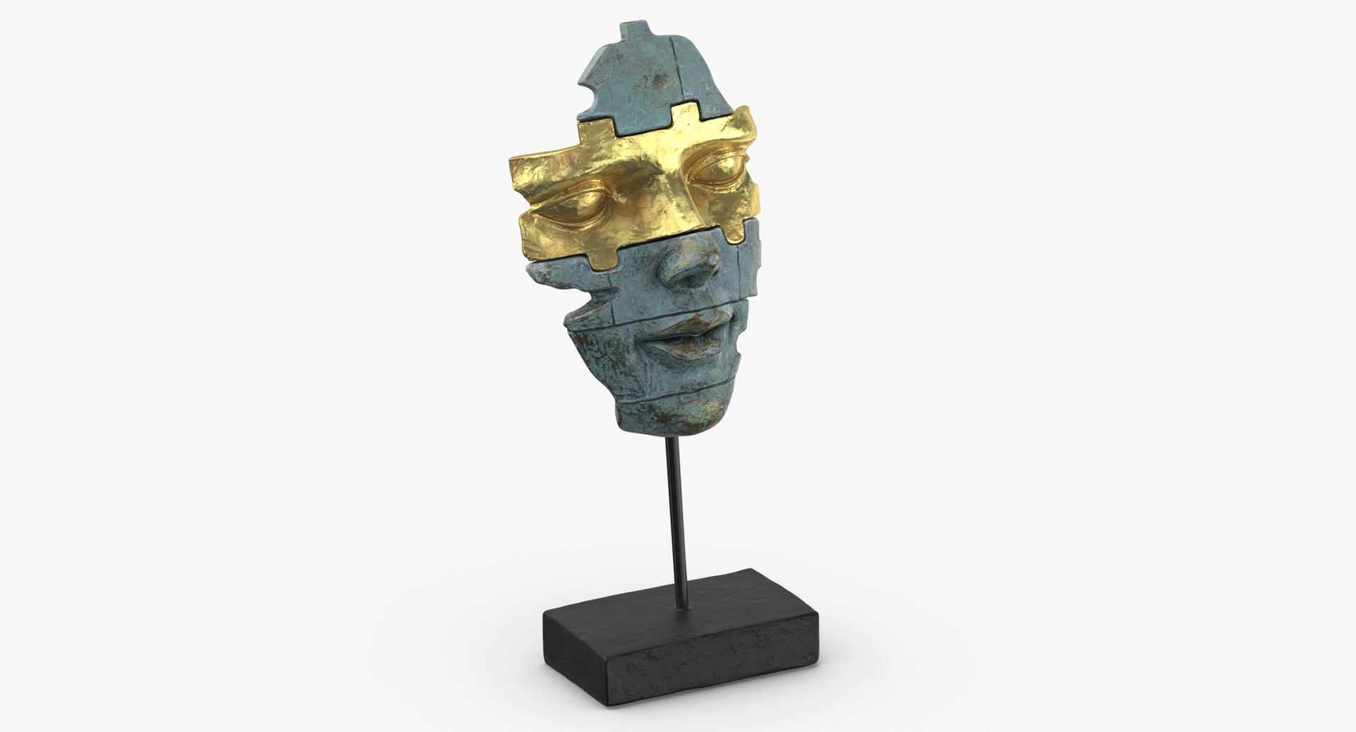 Face mask statue 01 3D model - TurboSquid 1513081
