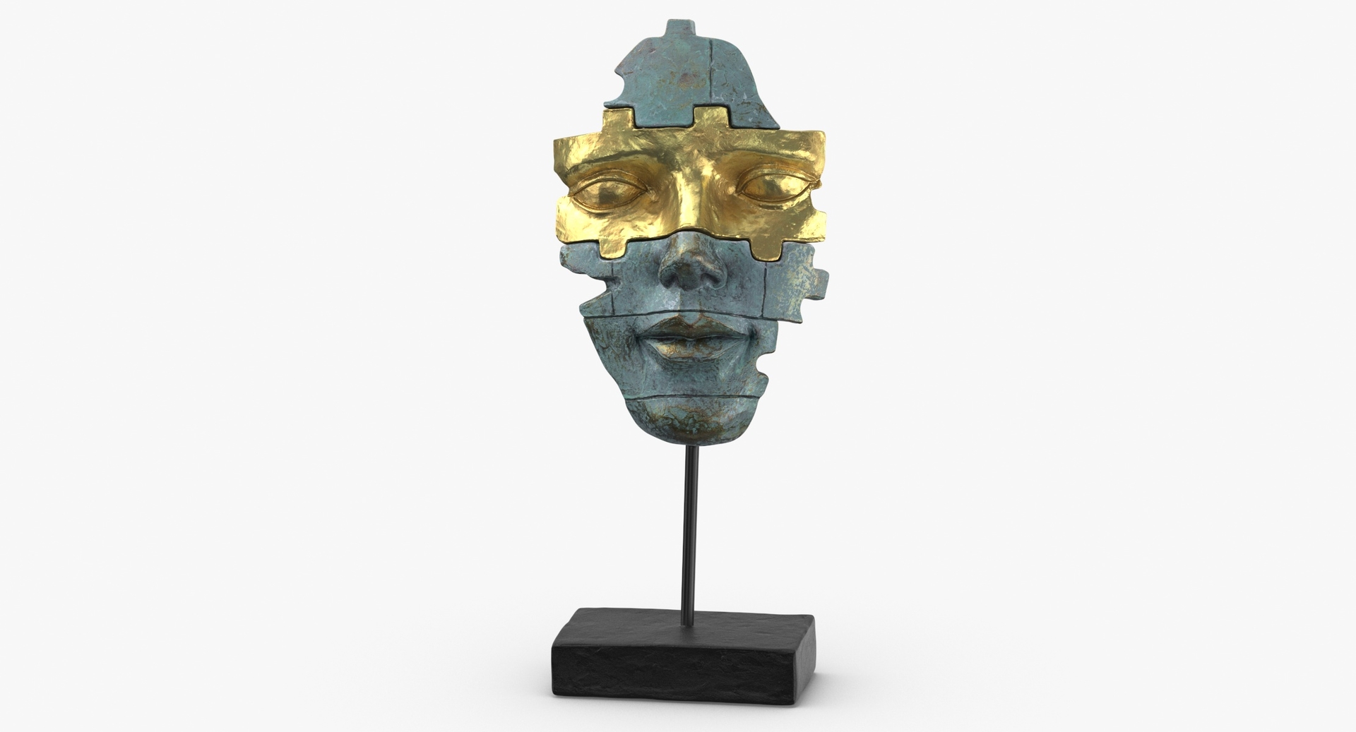 Face mask statue 01 3D model - TurboSquid 1513081