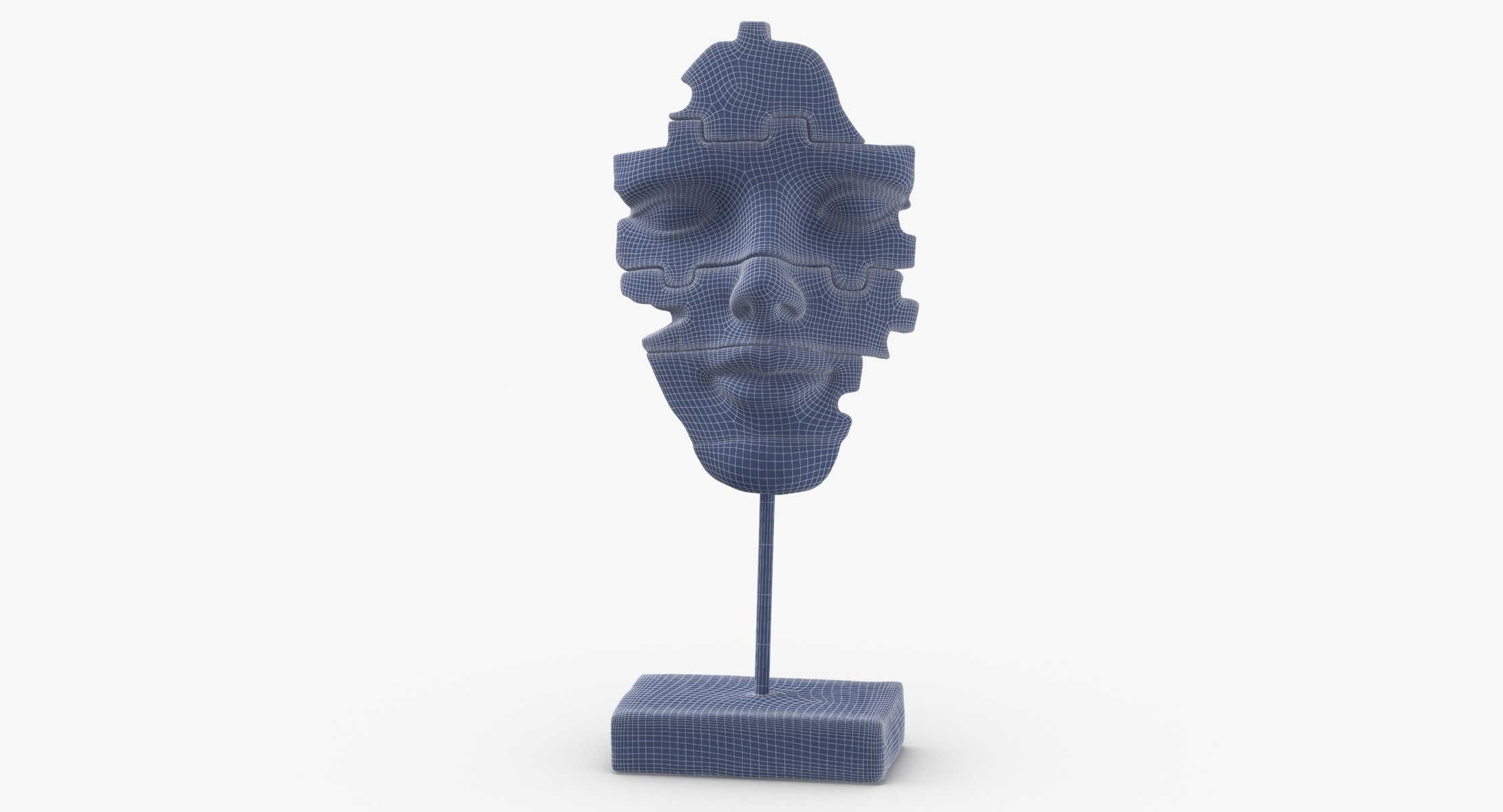 Face mask statue 01 3D model - TurboSquid 1513081