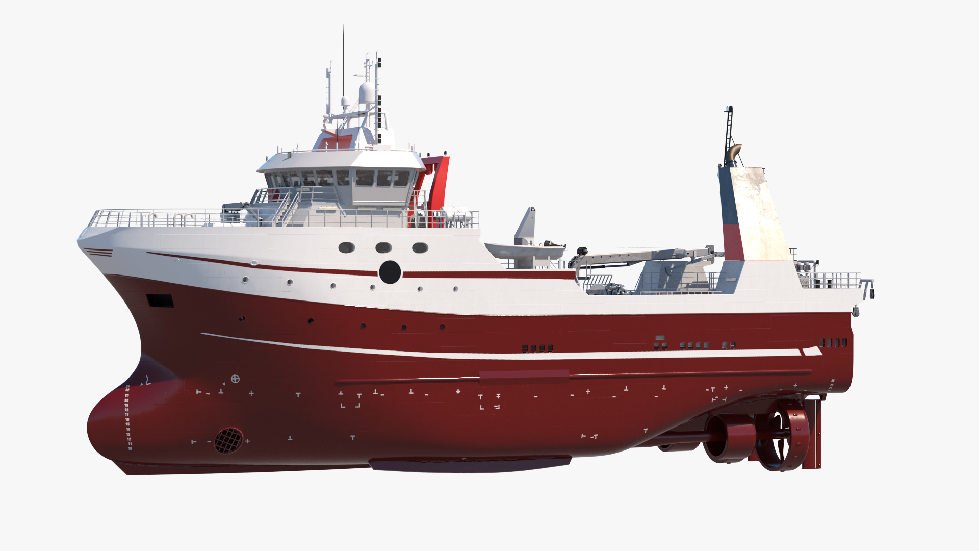 Trawler fishing vessel trawls 3D model - TurboSquid 1513775