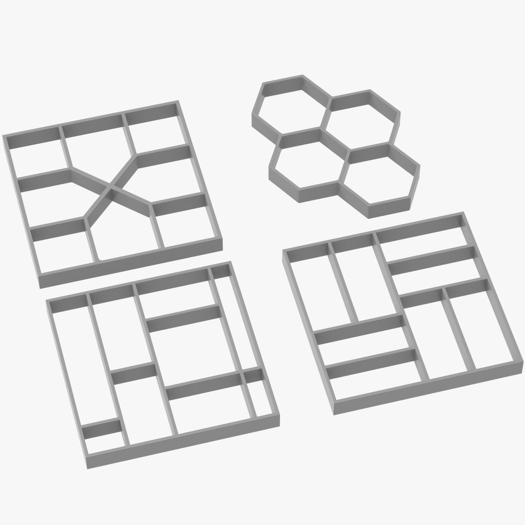 Paving mold shape 3D model - TurboSquid 1513284