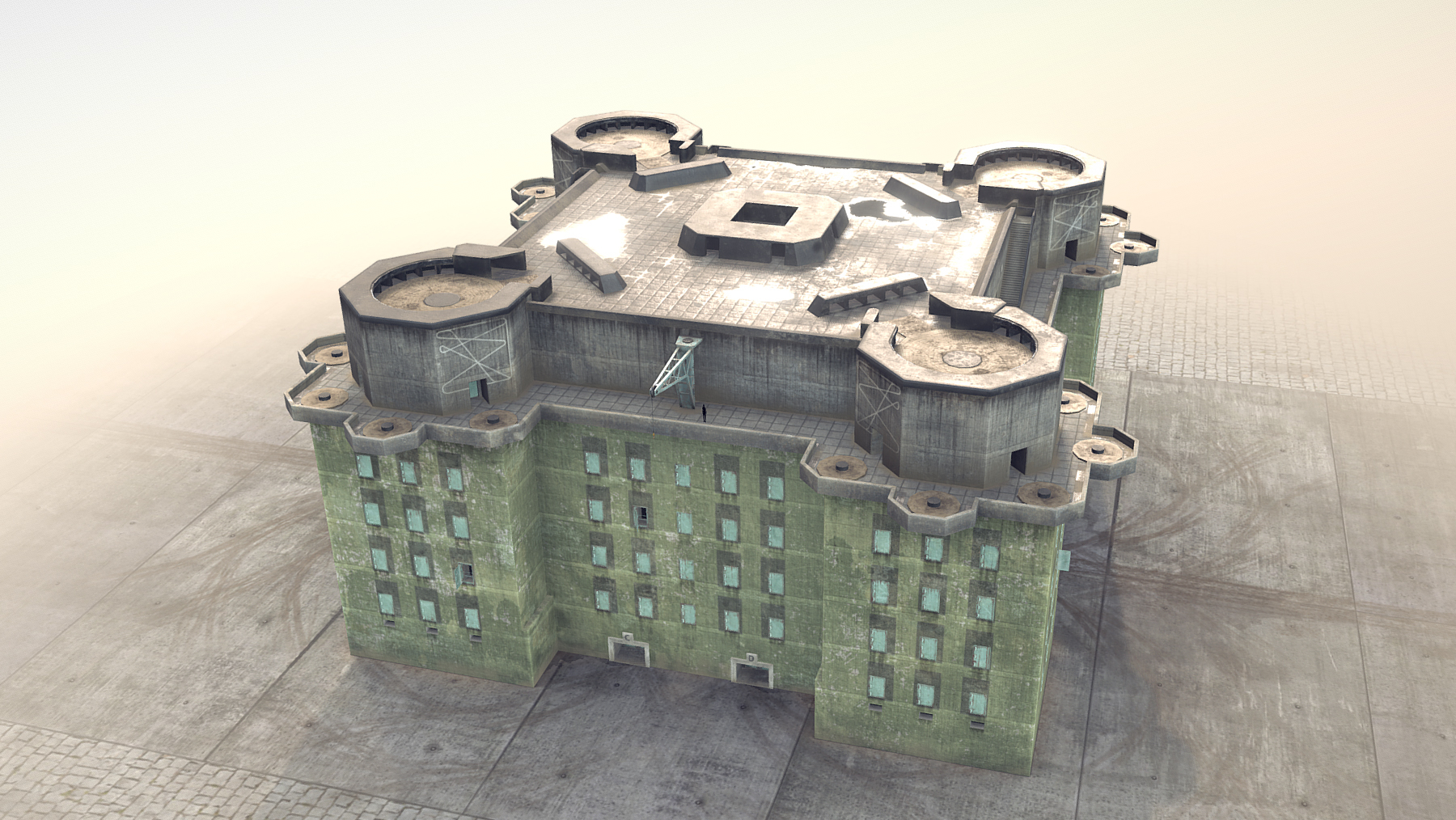 Ww2 flakturm iv 3D - TurboSquid 1513285
