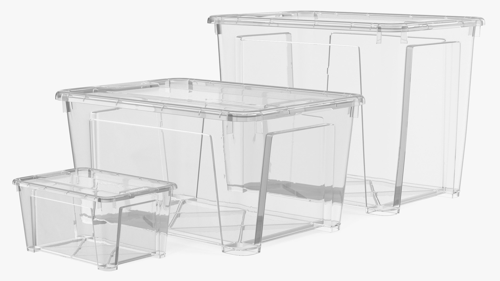 뚜껑이 달린 투명 플라스틱 용기 3D 모델 - TurboSquid 1513762