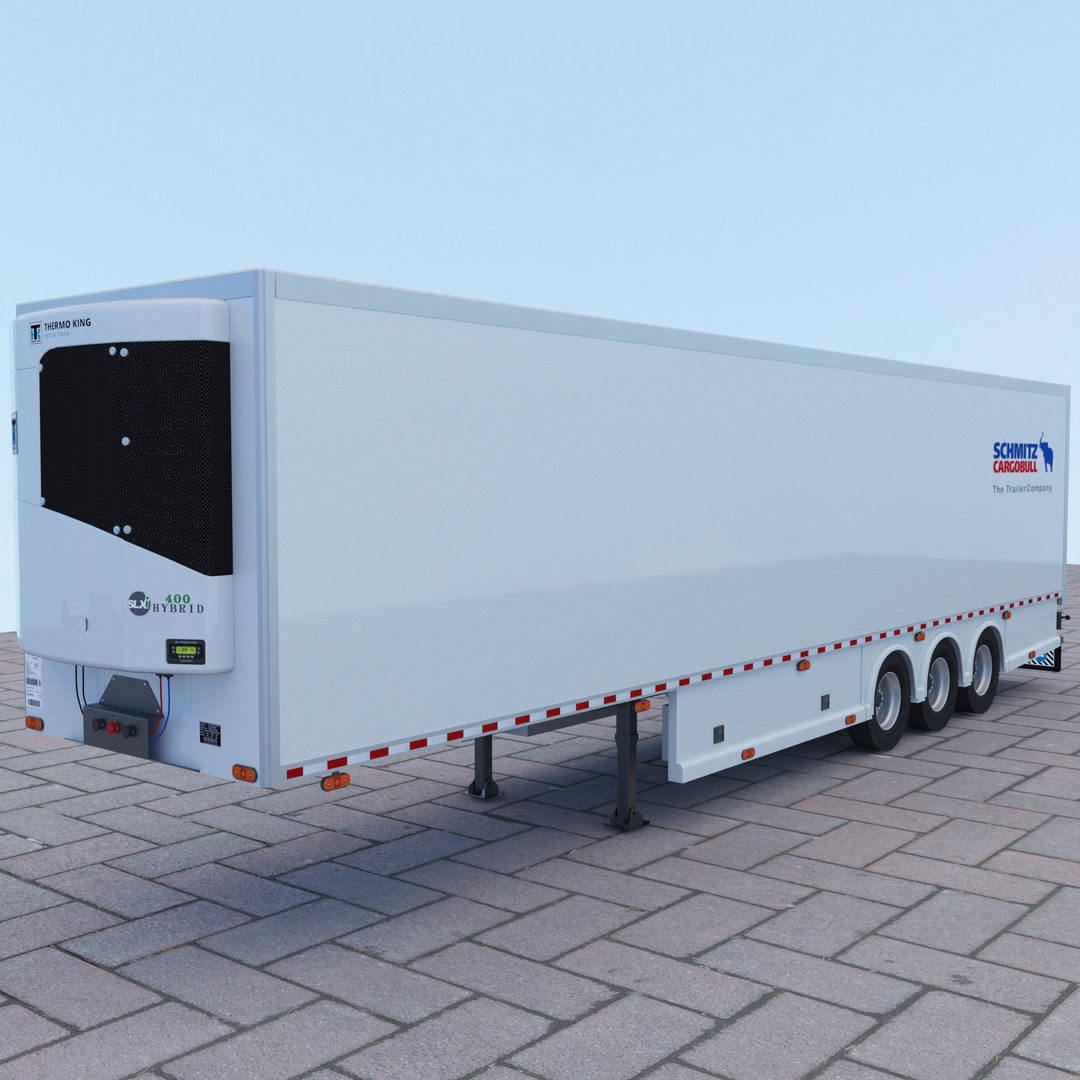Frigo semi trailer model - TurboSquid 1510815