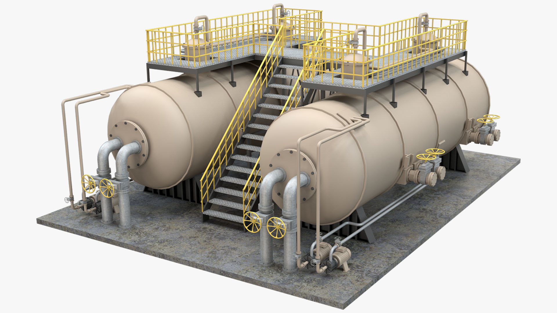 Industrial silo 2 3D model - TurboSquid 1513376