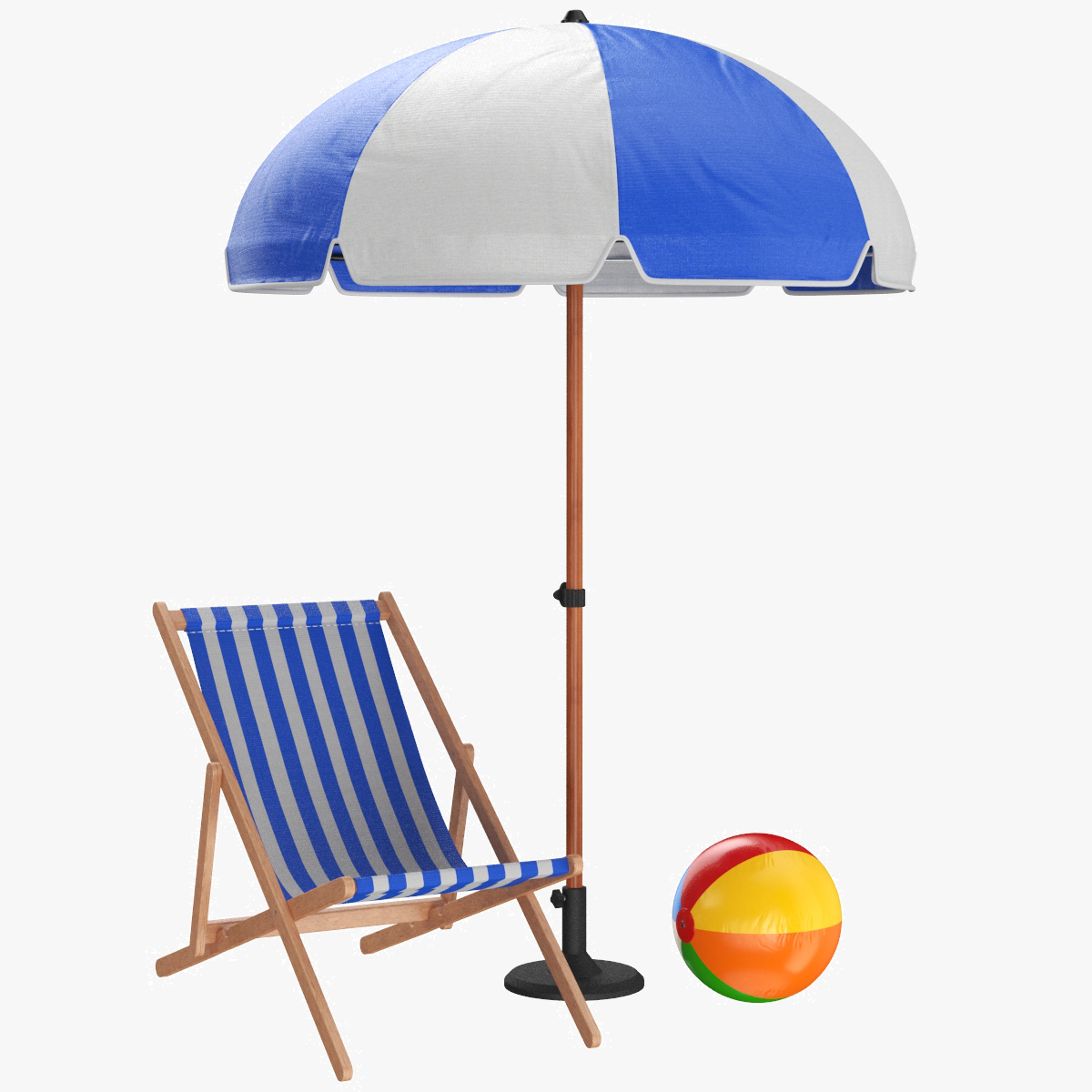 Beach set 3D model - TurboSquid 1513526