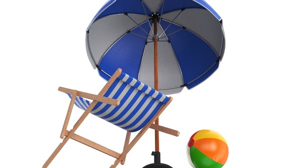 Beach set 3D model - TurboSquid 1513526