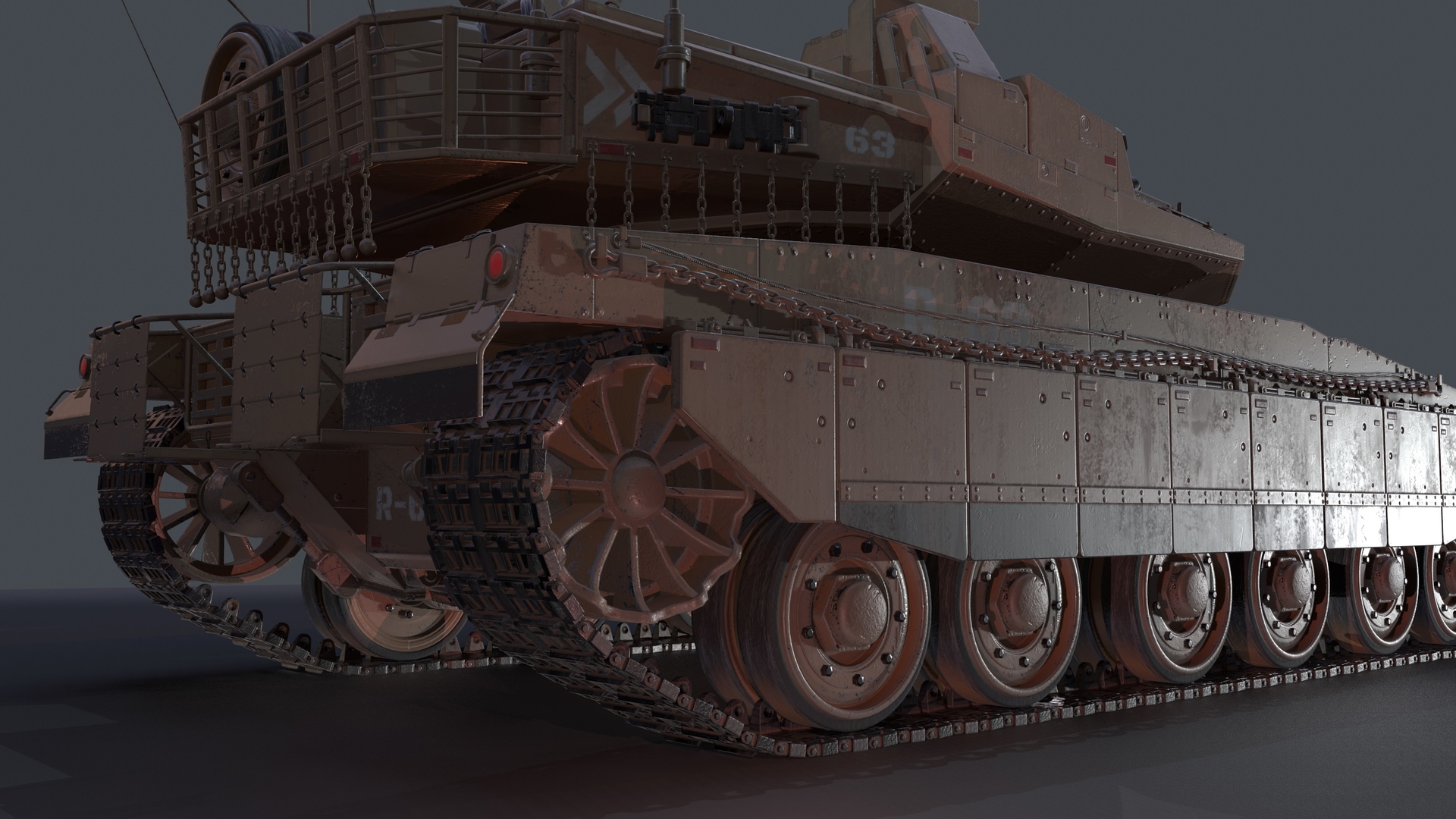 Tank merkava 3D - TurboSquid 1513538