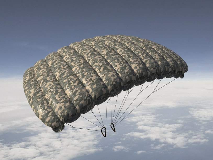 Parachute pack - flight animation model - TurboSquid 1513692