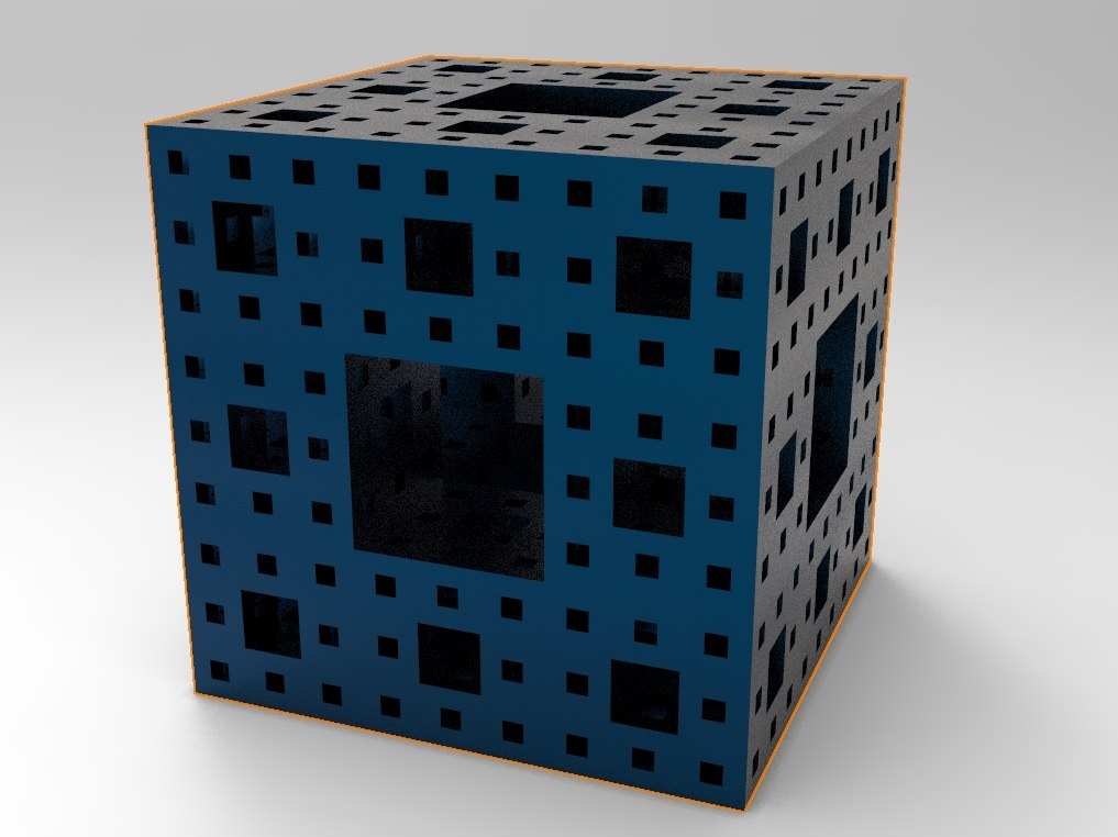 Menger sponge cube model - TurboSquid 1513702