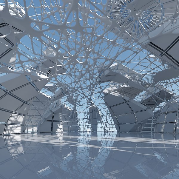 3d modern futuristic model