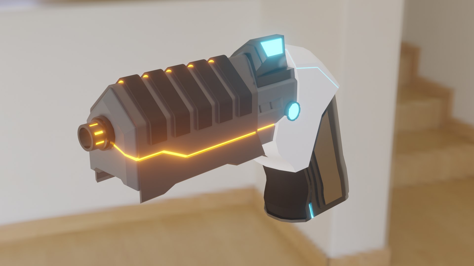 Blender sci-fi gun 3D model - TurboSquid 1513889