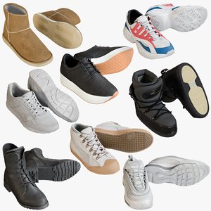 3d new rock shoes model