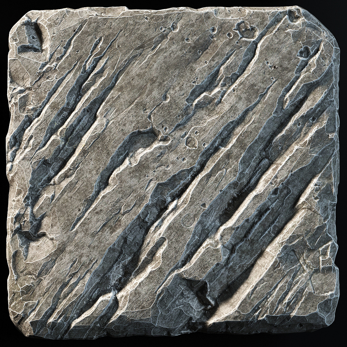 3D rock slab stone - TurboSquid 1513952