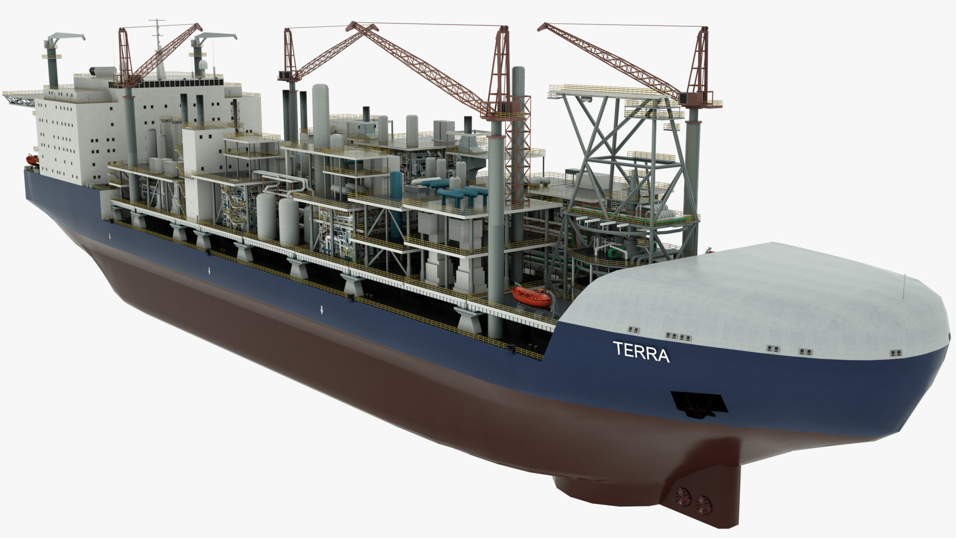 3D floating production storage terra - TurboSquid 1514021