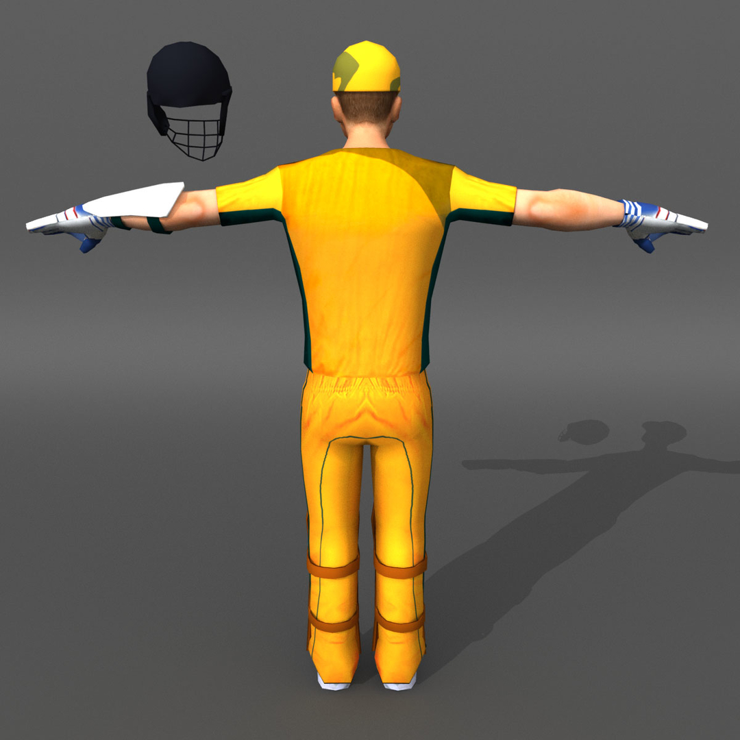 Cricket player 3D model - TurboSquid 1514171