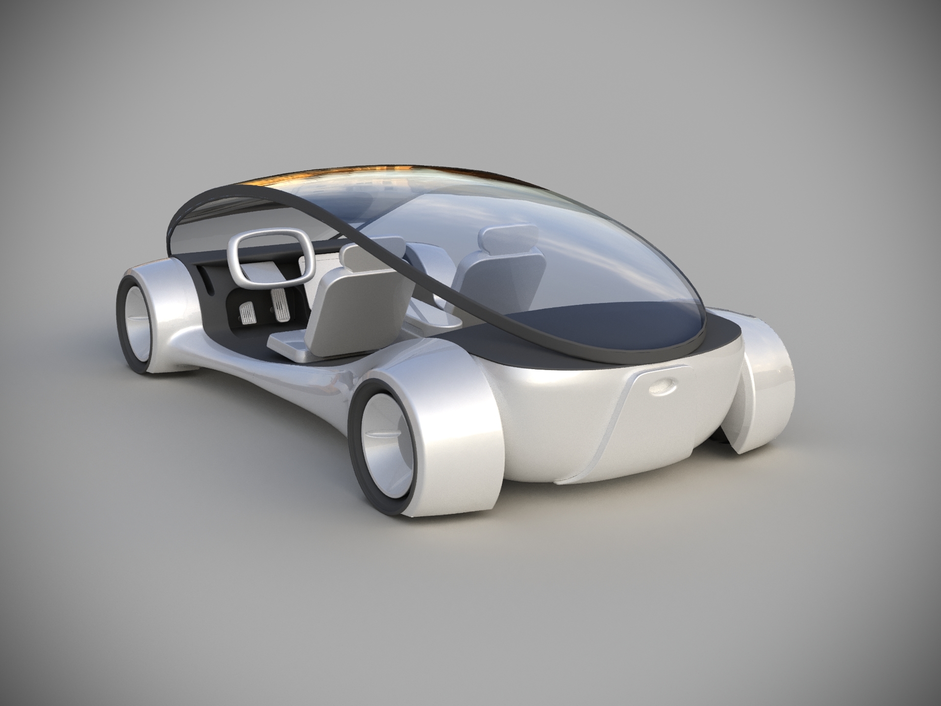3D apple concept car model - TurboSquid 1514212