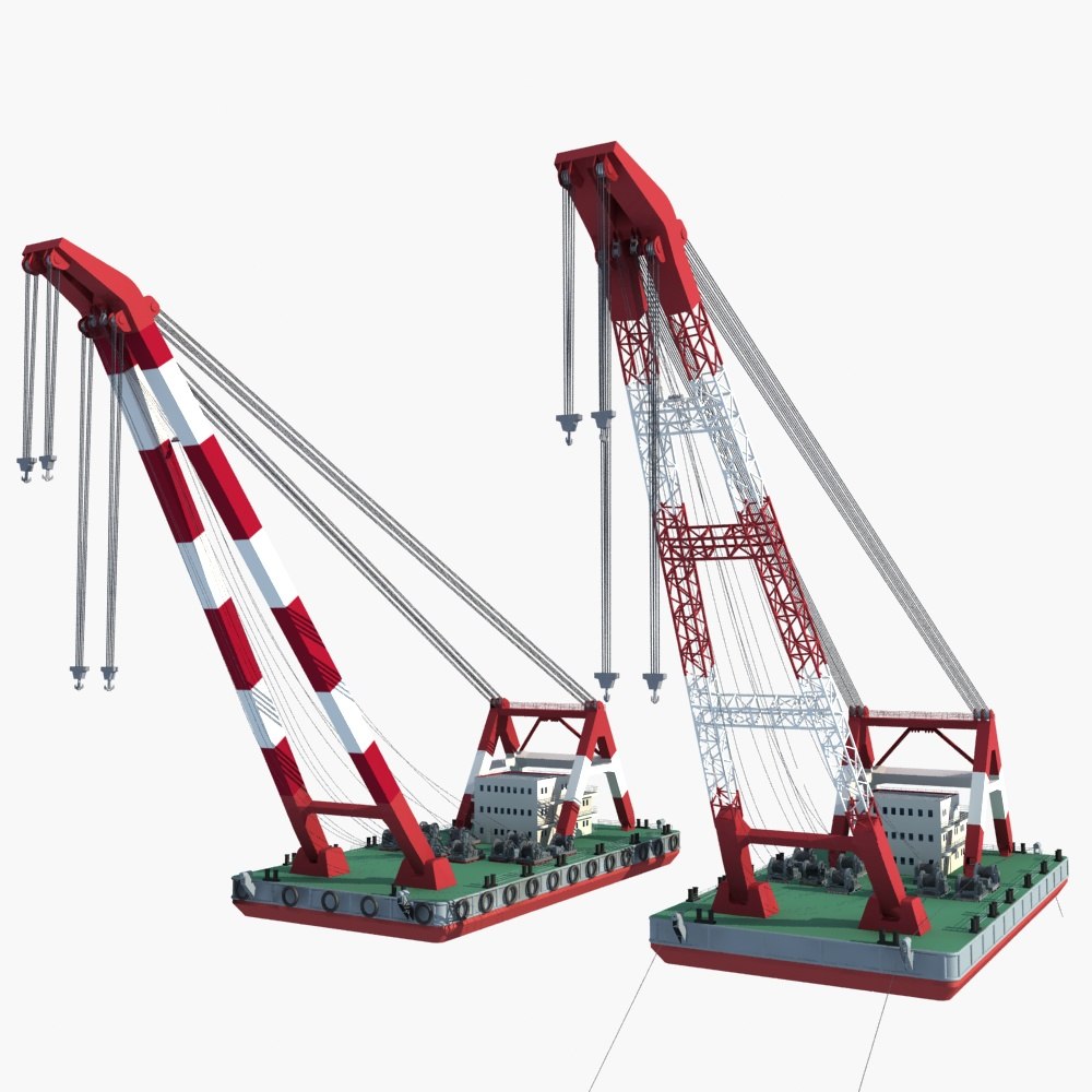 Floating crane 3D model - TurboSquid 1514242