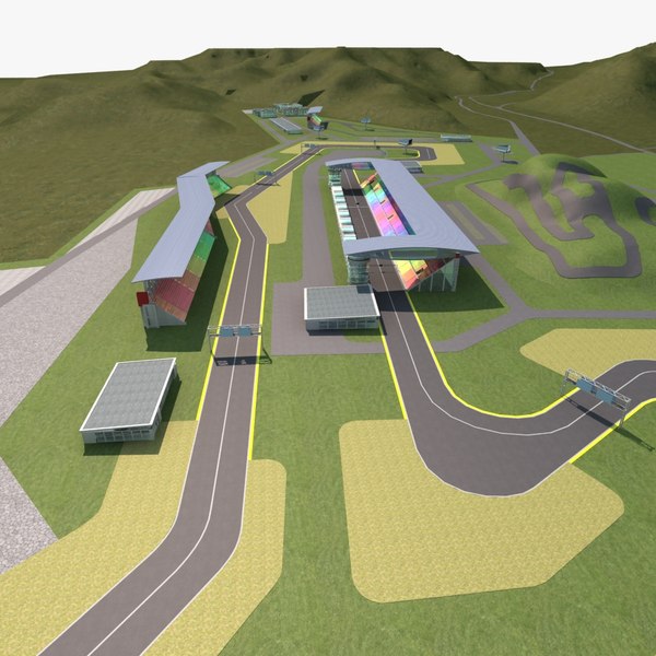 F1 track model - TurboSquid 1514237
