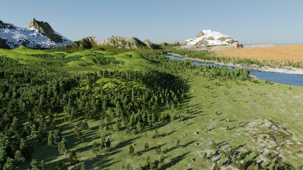 Biomes blender 3D model - TurboSquid 1514255