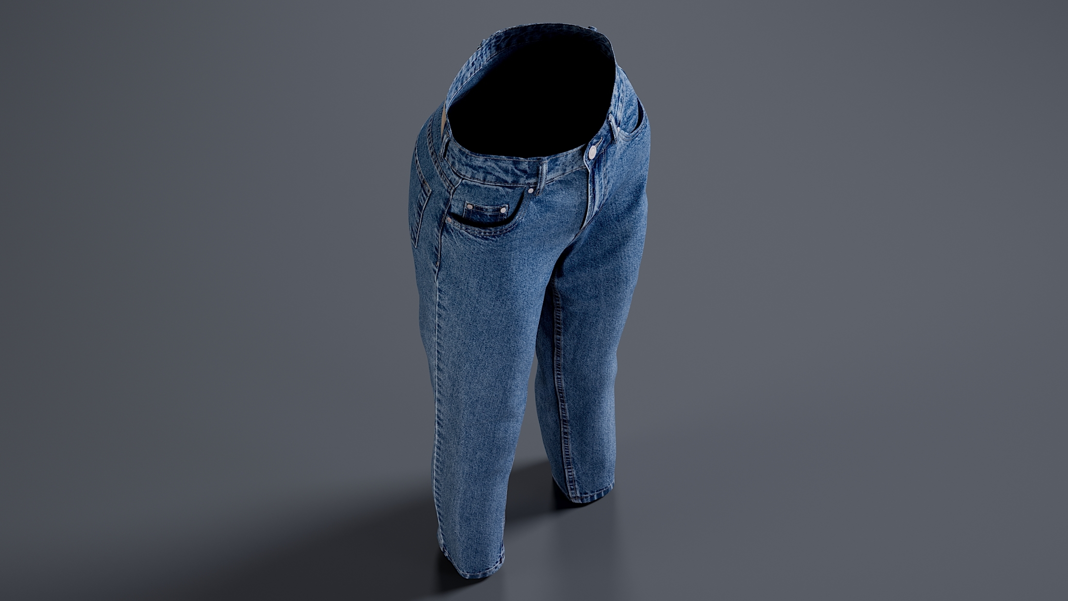 3D realistic womens jeans 1 - TurboSquid 1514302