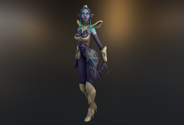 Elf hand painted 3D - TurboSquid 1514433