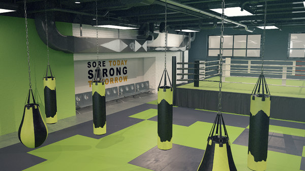 3D boxing gym - TurboSquid 1514479