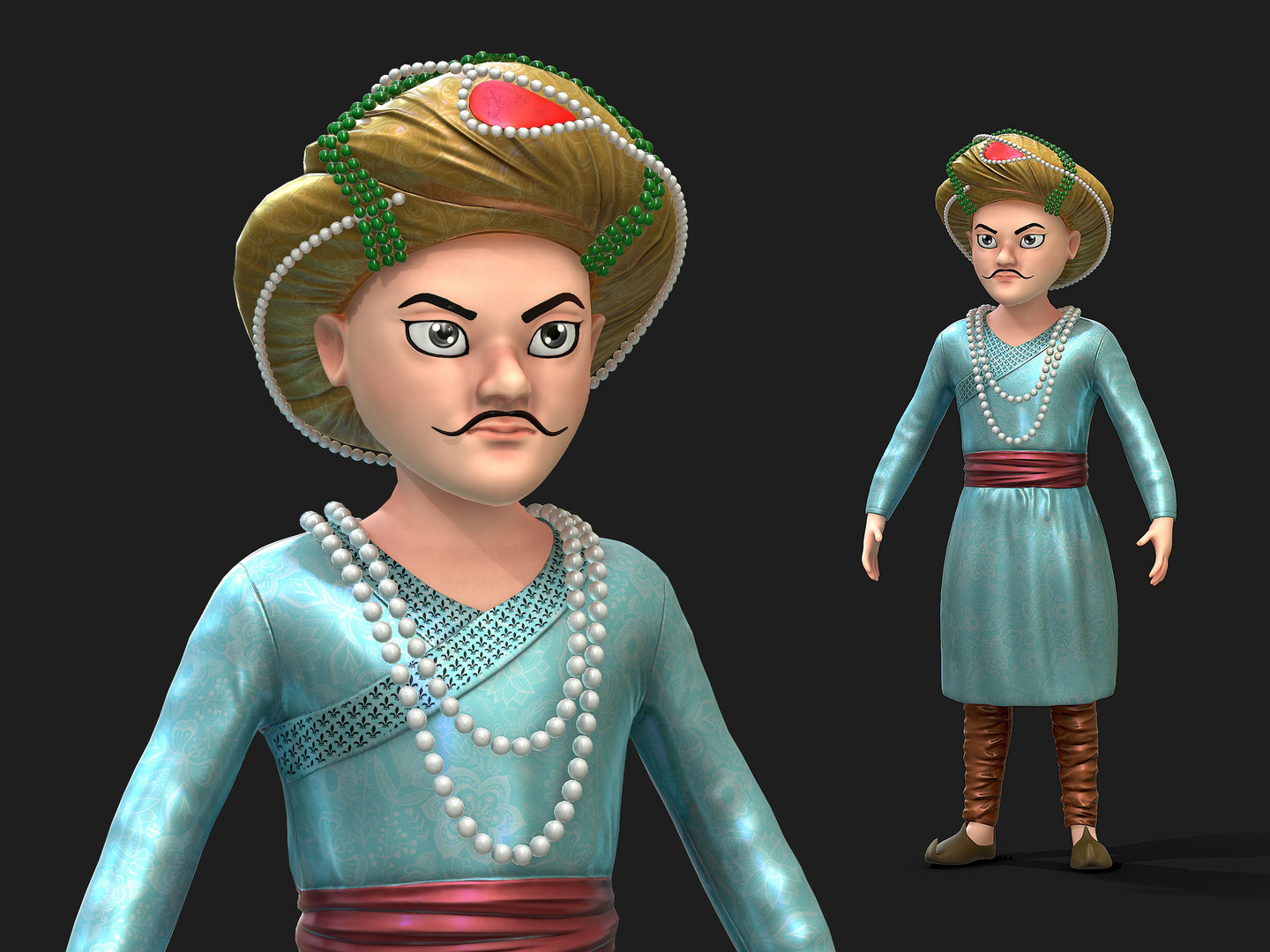 Character sultan 3D - TurboSquid 1514423