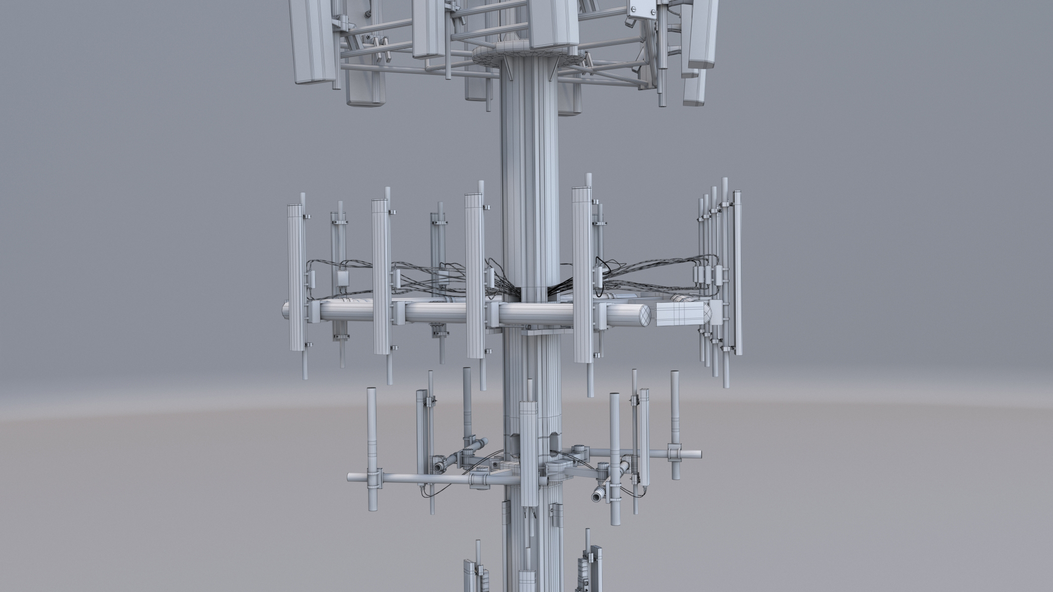 Cellular tower 3D model - TurboSquid 1514528