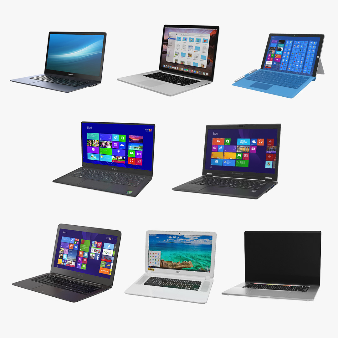 Laptops 3 3D - TurboSquid 1514512