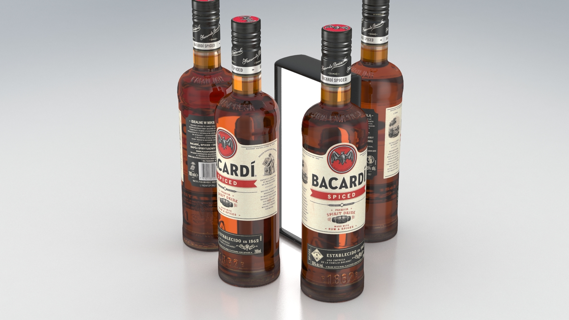 Garrafa de álcool Bacardi Spiced Rum & Spice Drink Spirit 700ml 2020 ...
