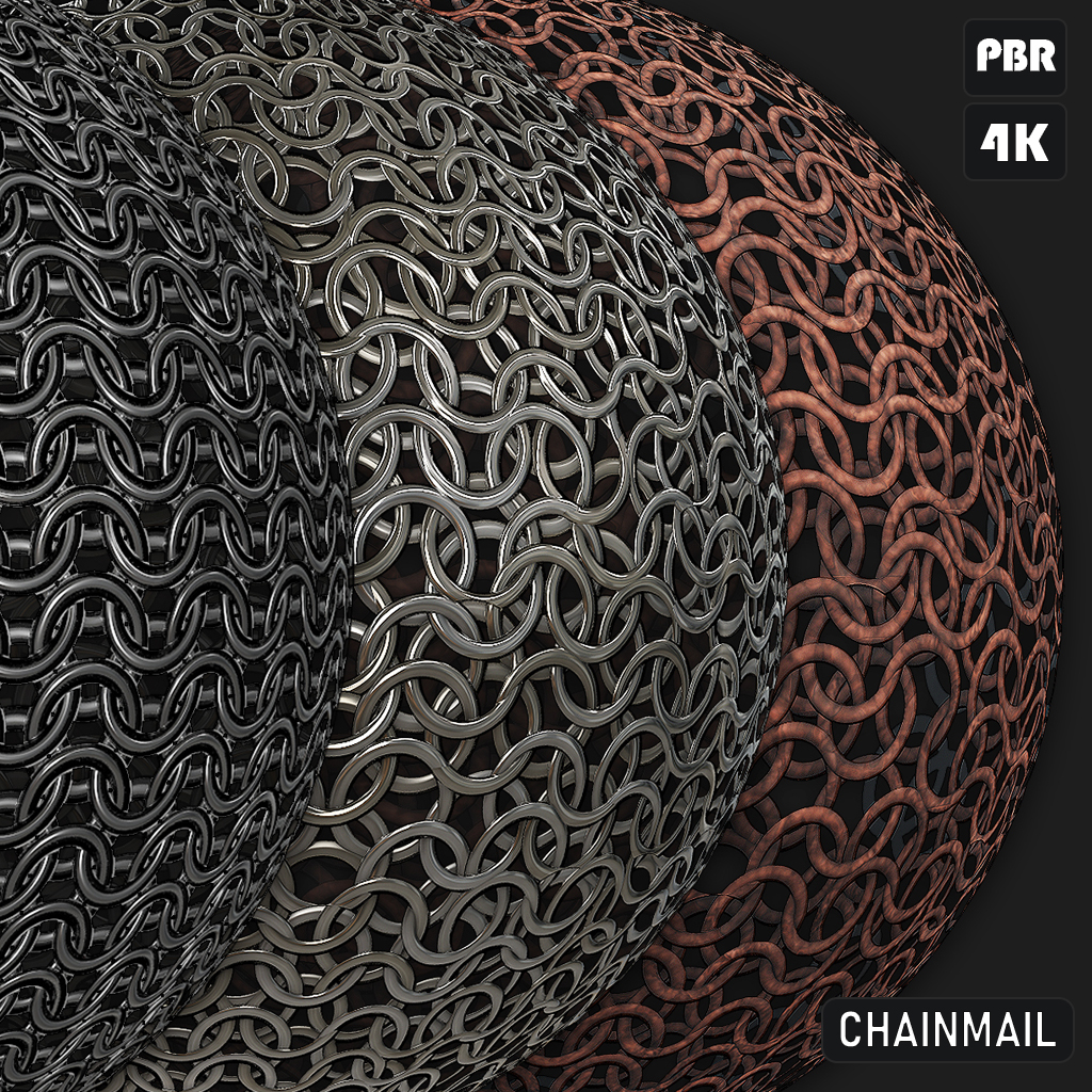 Texture PNG PBR Textures Chainmail