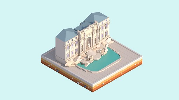 Trevi Fountain 3D Models for Download | TurboSquid