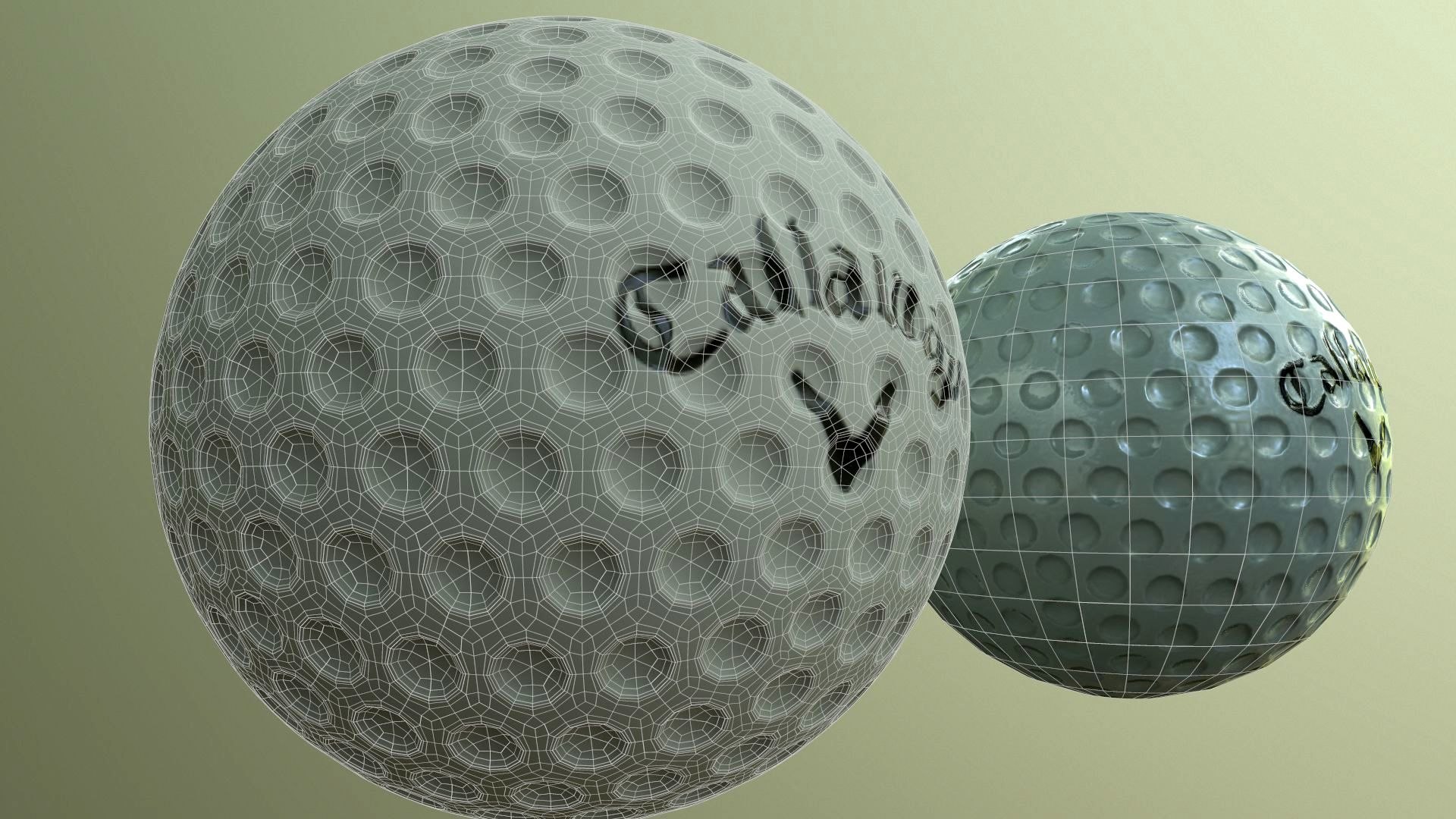 3D golf ball callaway low-poly model - TurboSquid 1514608
