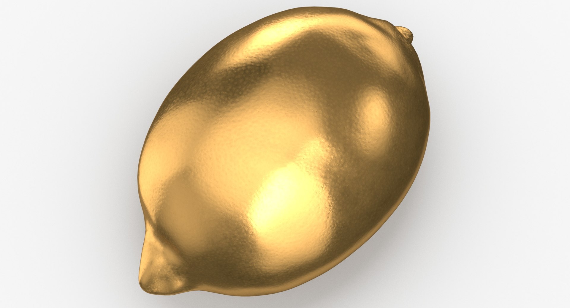 Lemon 01 gold 3D model - TurboSquid 1514774