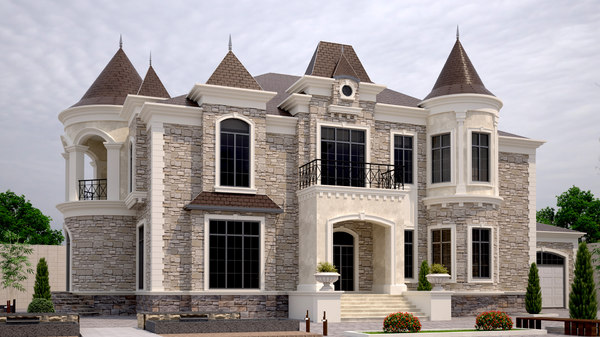 Castle house 3D model - TurboSquid 1514824