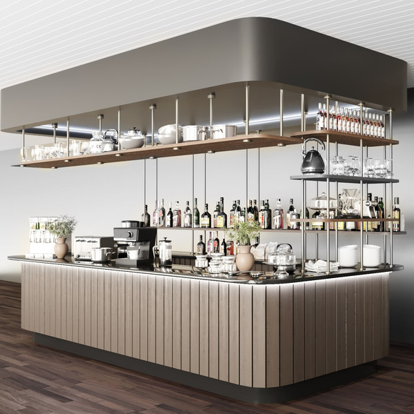 Coffee Bar 3D Models for Download | TurboSquid