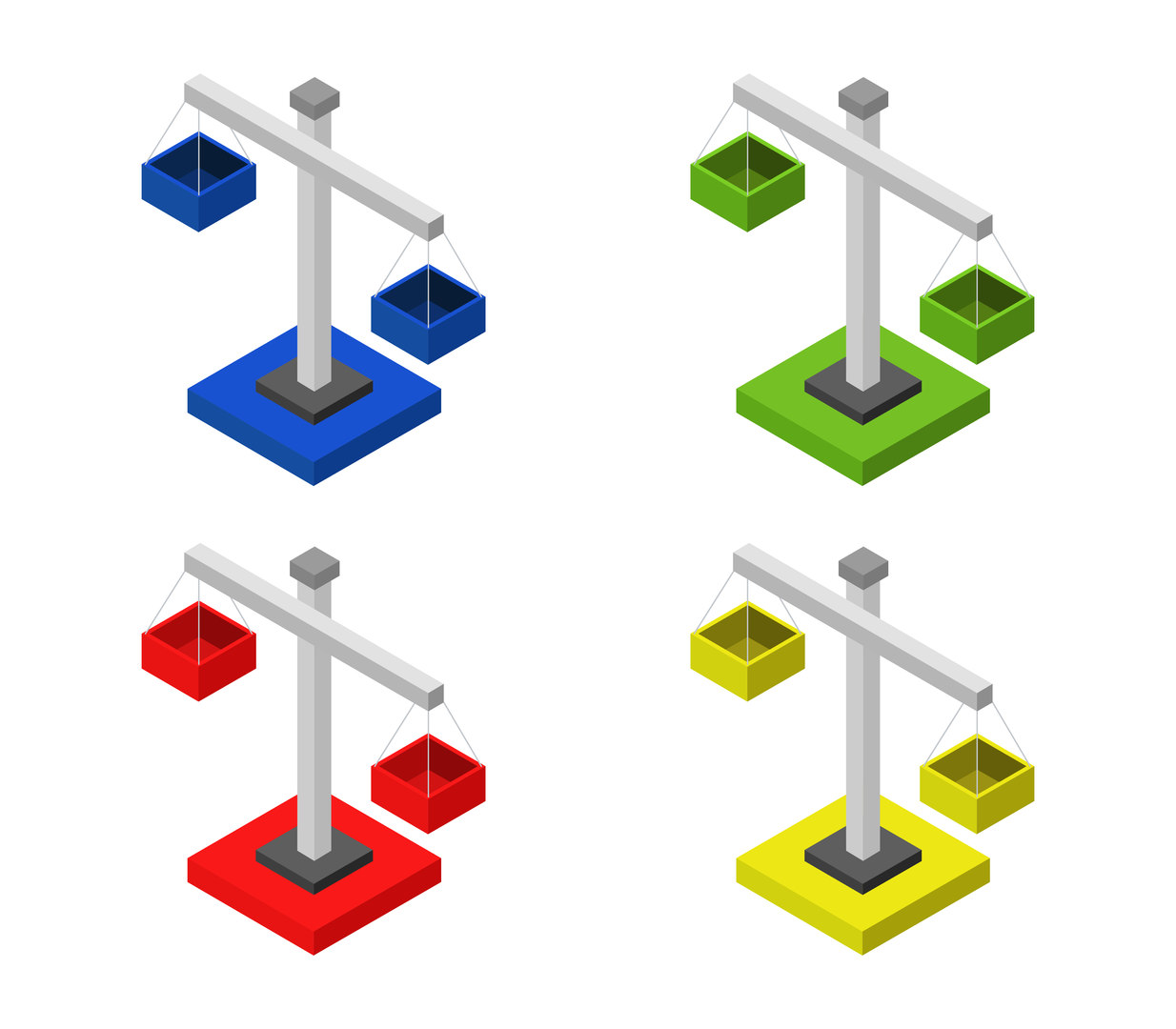 Shapes Encapsulated Postscript isometric balance vector
