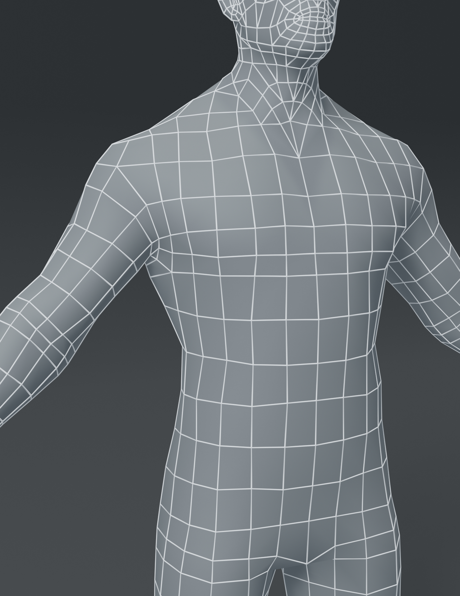 Male body base mesh 3D model - TurboSquid 1515260