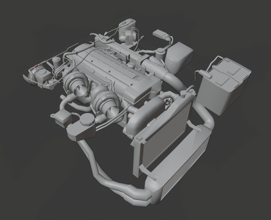 Engine 3 0l 2jz-gte 3D model - TurboSquid 1515225