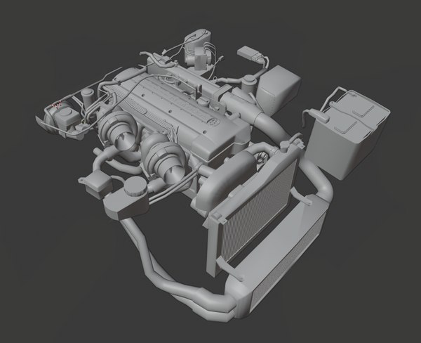Engine 3 0l 2jz-gte 3D model - TurboSquid 1515225