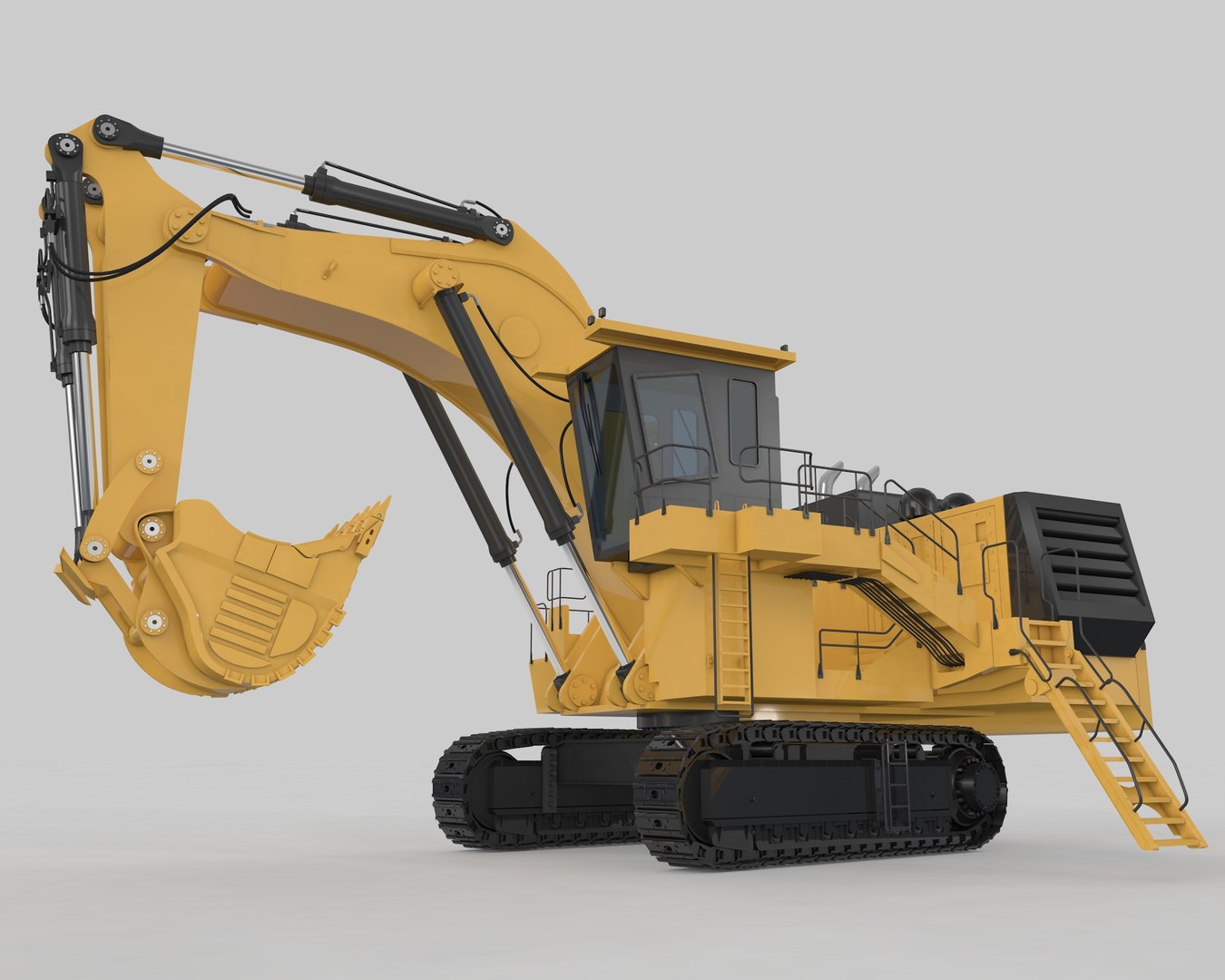 3D mining heavy excavator - TurboSquid 1515241