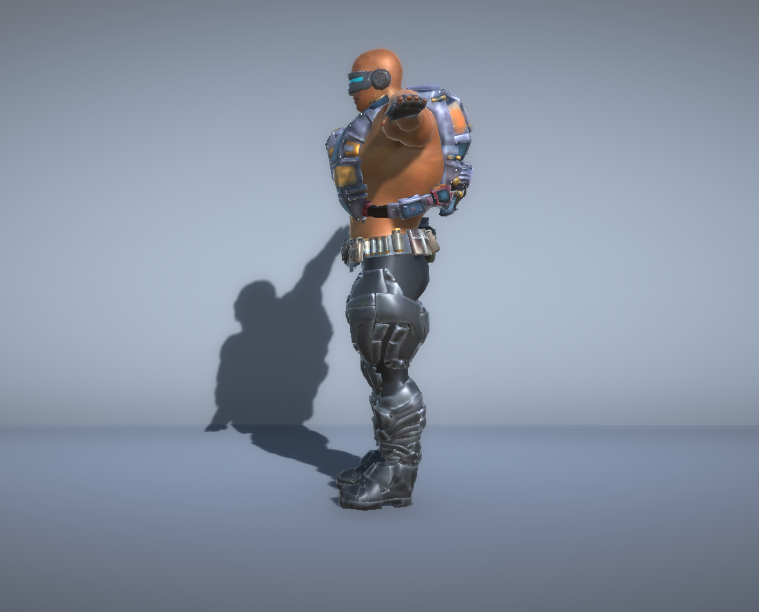 3D sci-fi cyborg-soldier laser gun - TurboSquid 1515389