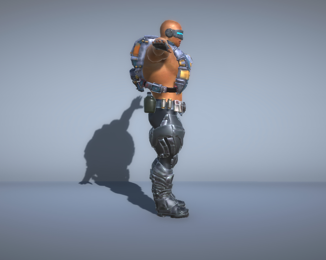 3D sci-fi cyborg-soldier laser gun - TurboSquid 1515389