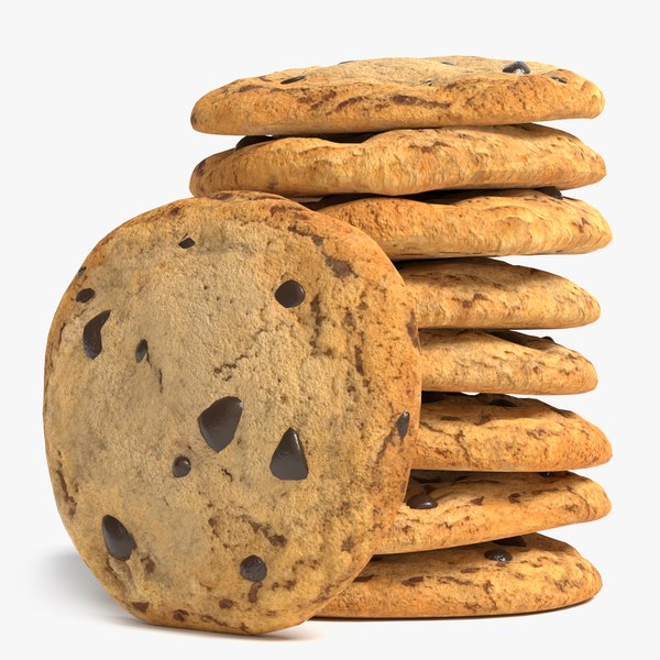 Chocolate chip cookies model - TurboSquid 1515460
