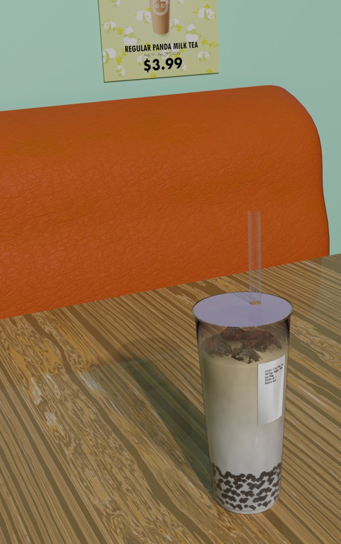 Bubble tea 3D model - TurboSquid 1515585