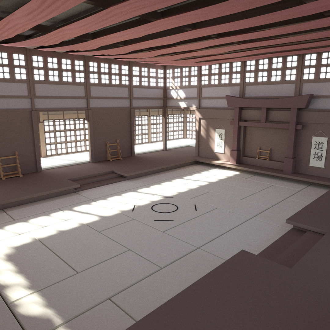 Dojo room 3D model - TurboSquid 1515569