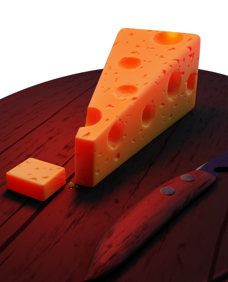 Cheese piece 3D model - TurboSquid 1515765